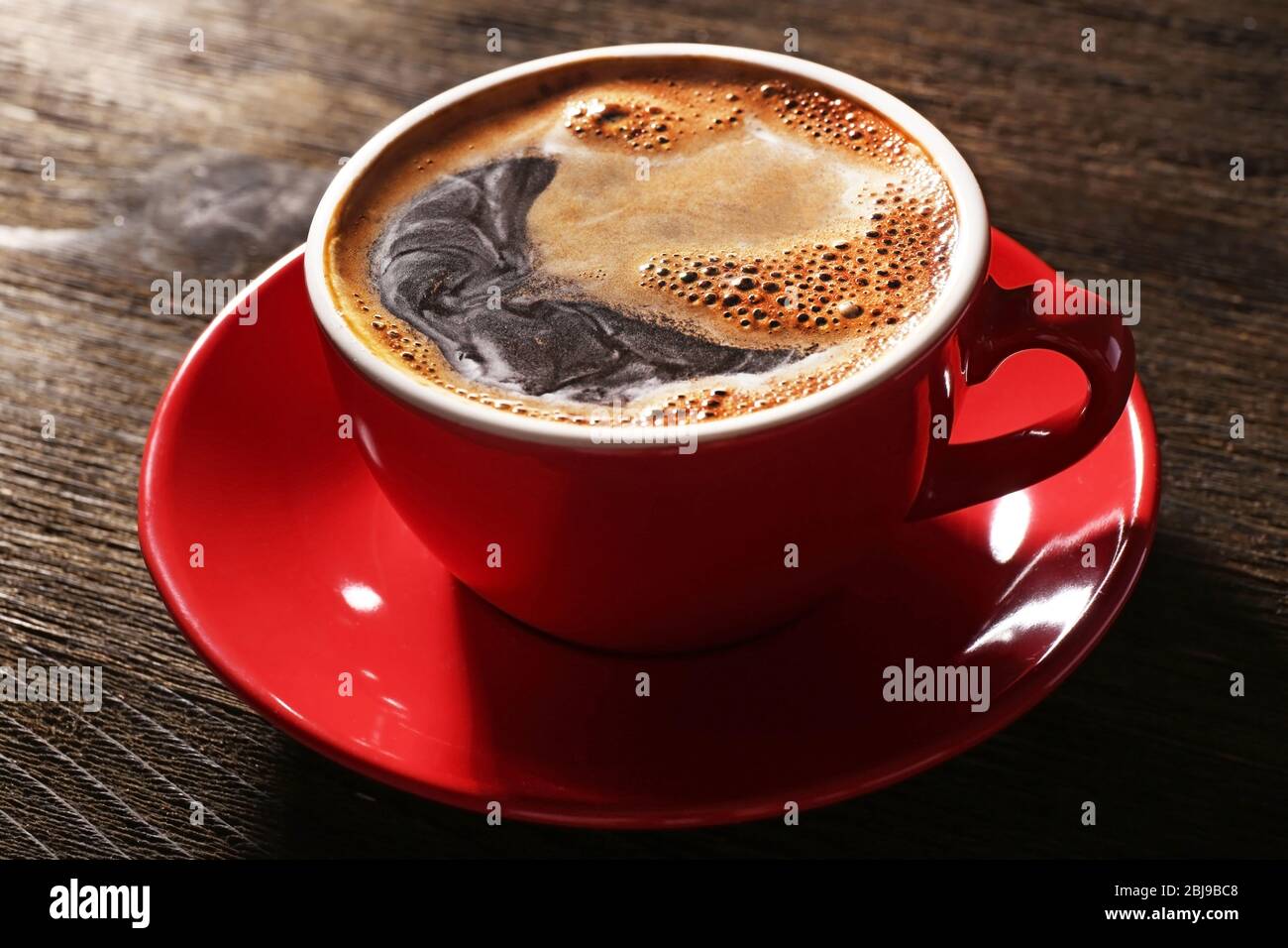 Cup of fresh coffee, closeup Stock Photo - Alamy