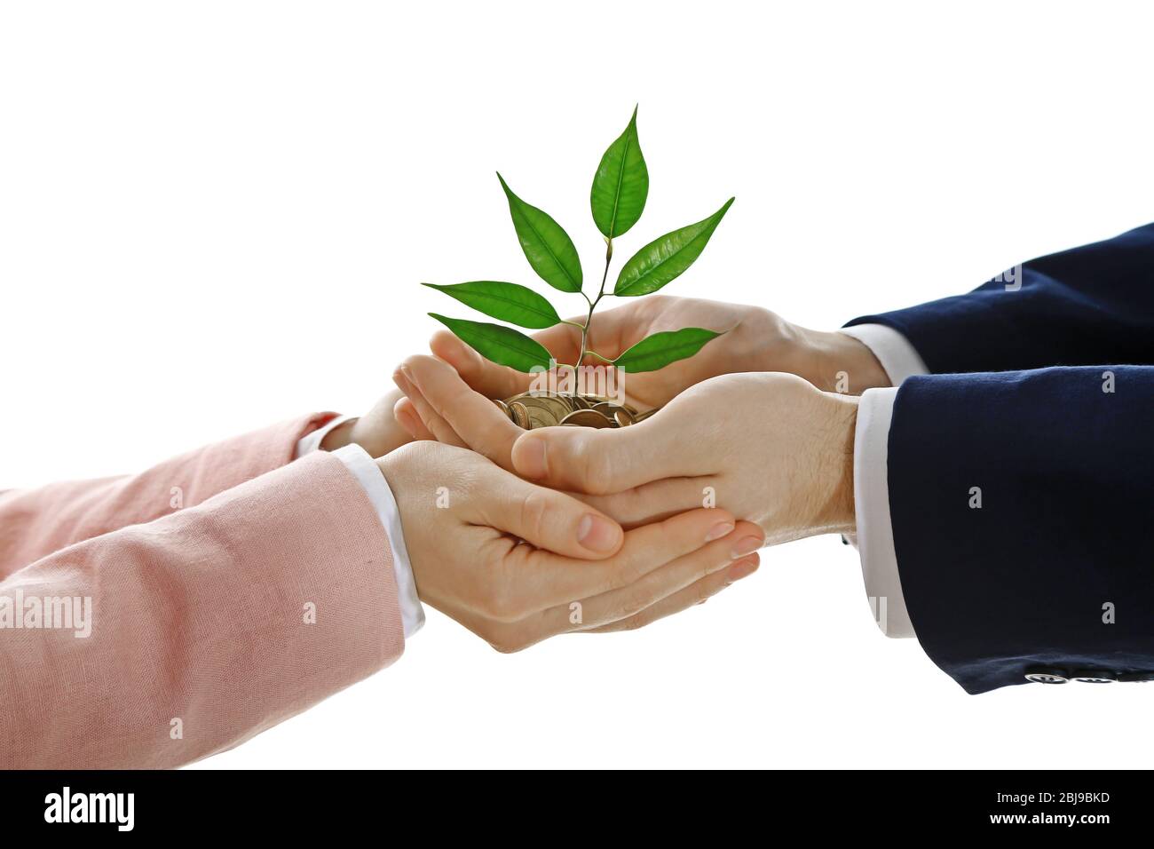 Two open hands holding handful hi-res stock photography and images - Alamy