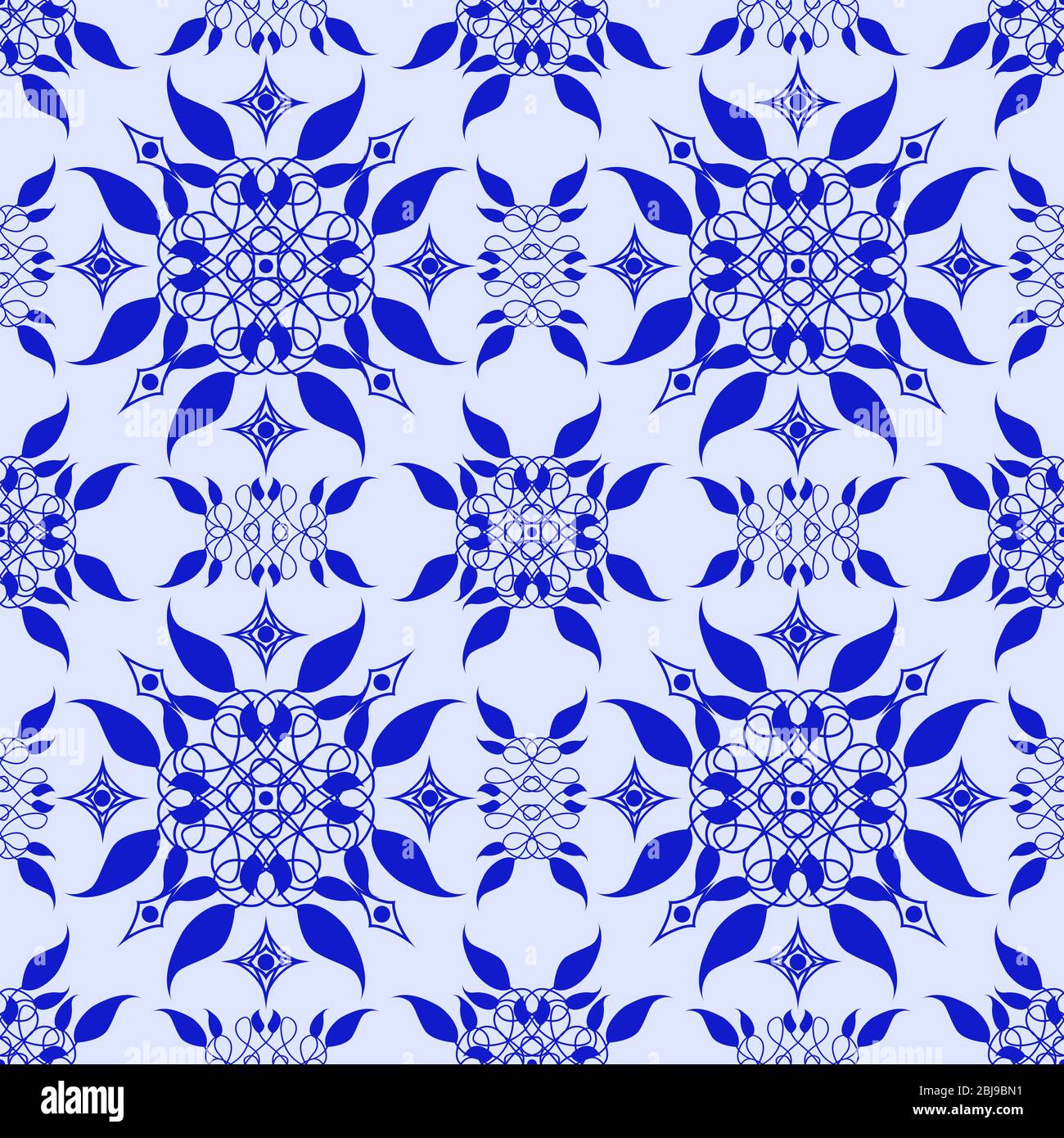 Seamless ornate abstract blue vintage style pattern Stock Vector Image ...