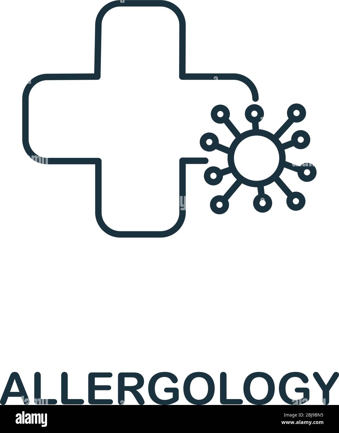 Allergology icon from medical collection. Simple line element ...
