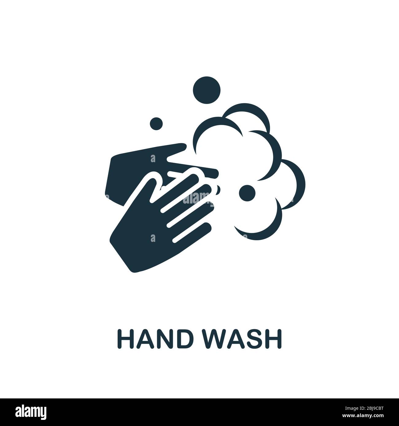 Hand Wash icon. Simple illustration from laundry collection. Creative ...