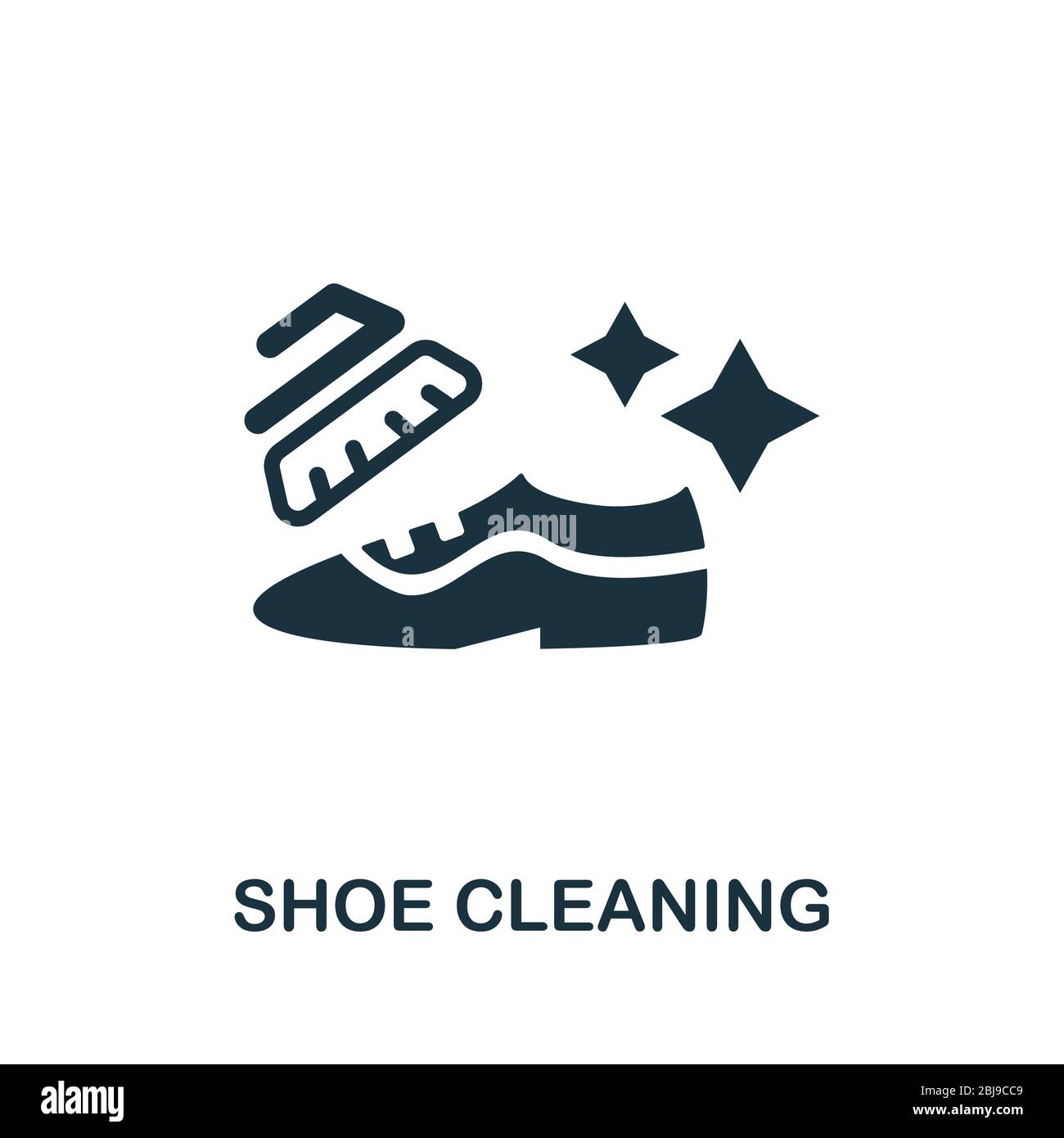 Shoe Cleaning icon. Simple illustration from laundry collection ...