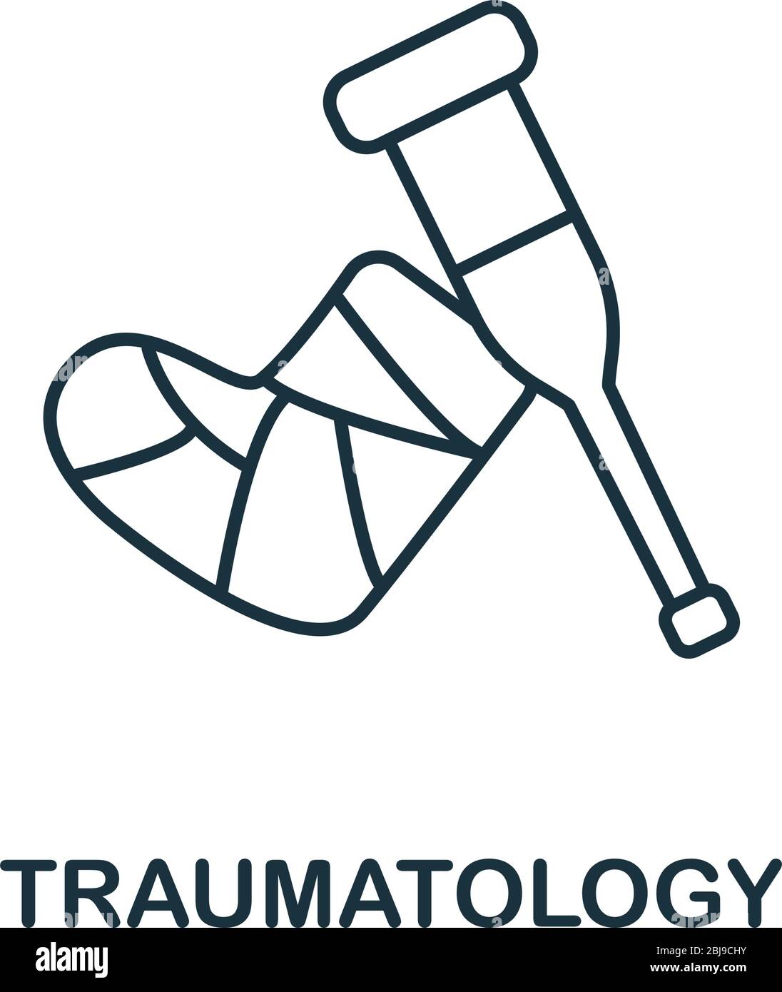 Traumatology icon from medical collection. Simple line element ...