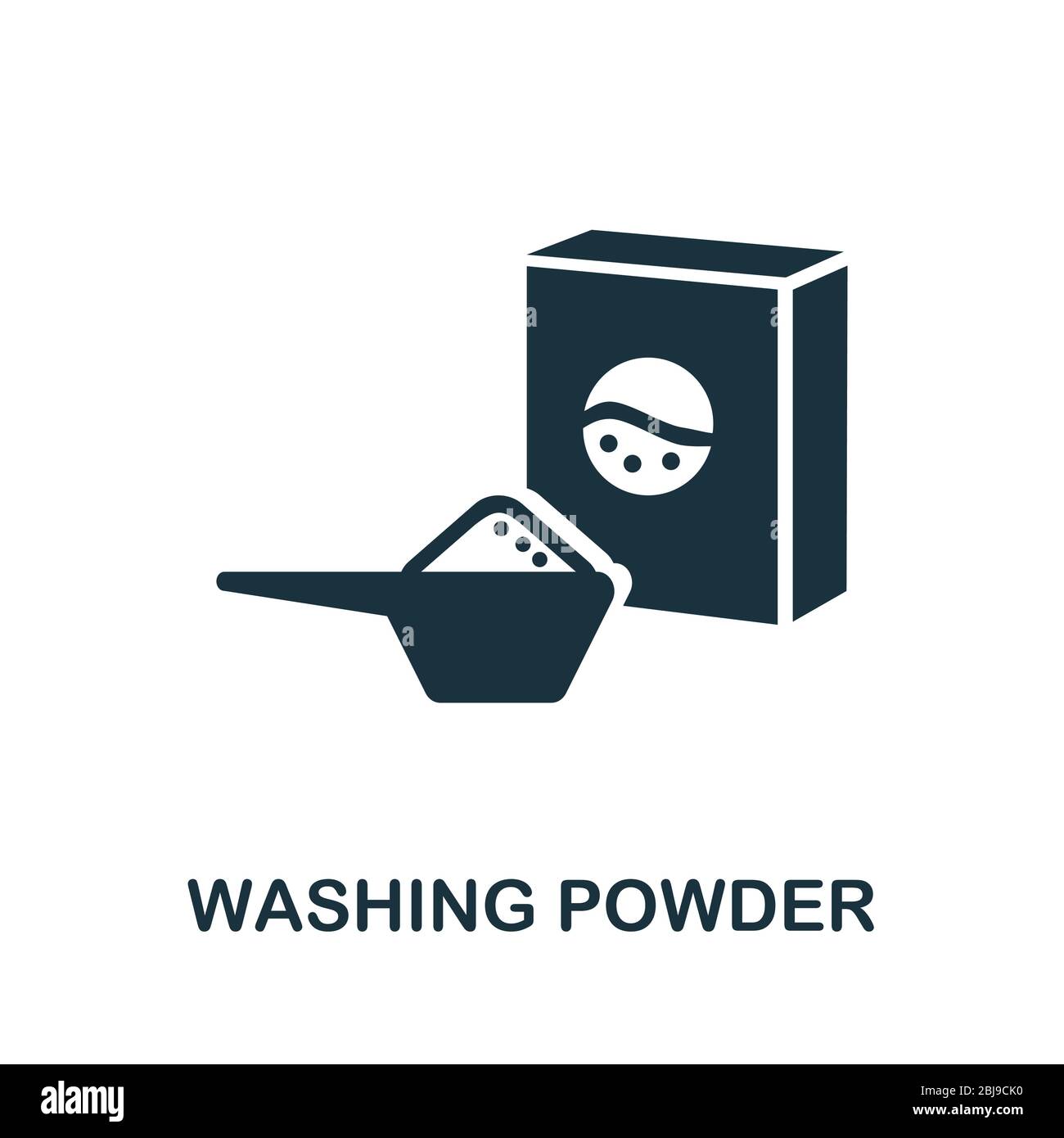 Washing Powder icon. Simple illustration from laundry collection ...