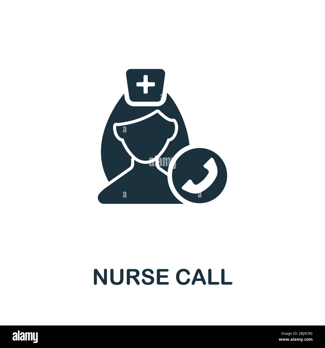 Nurse Call icon. Simple illustration from medical equipment collection ...