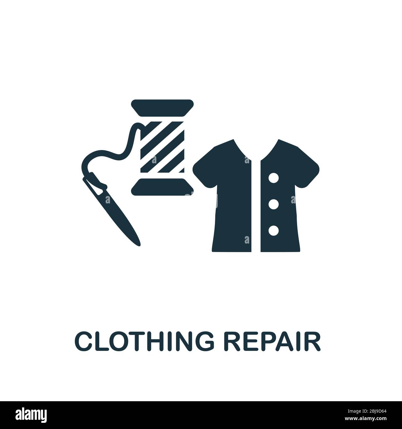 Clothing Repair icon. Simple illustration from laundry collection ...