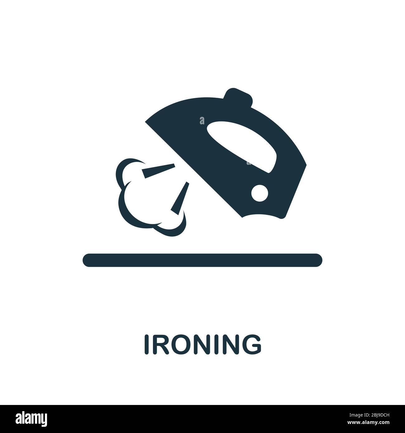 Ironing icon. Simple illustration from laundry collection. Creative ...