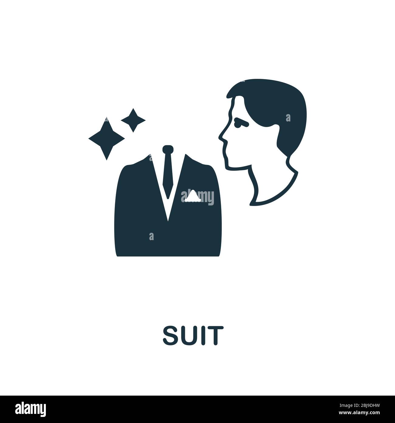 Suit icon. Simple illustration from laundry collection. Creative Suit ...