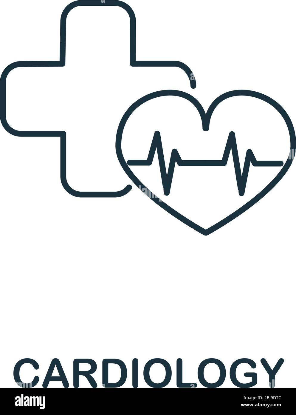 Cardiology icon from medical collection. Simple line element Cardiology ...