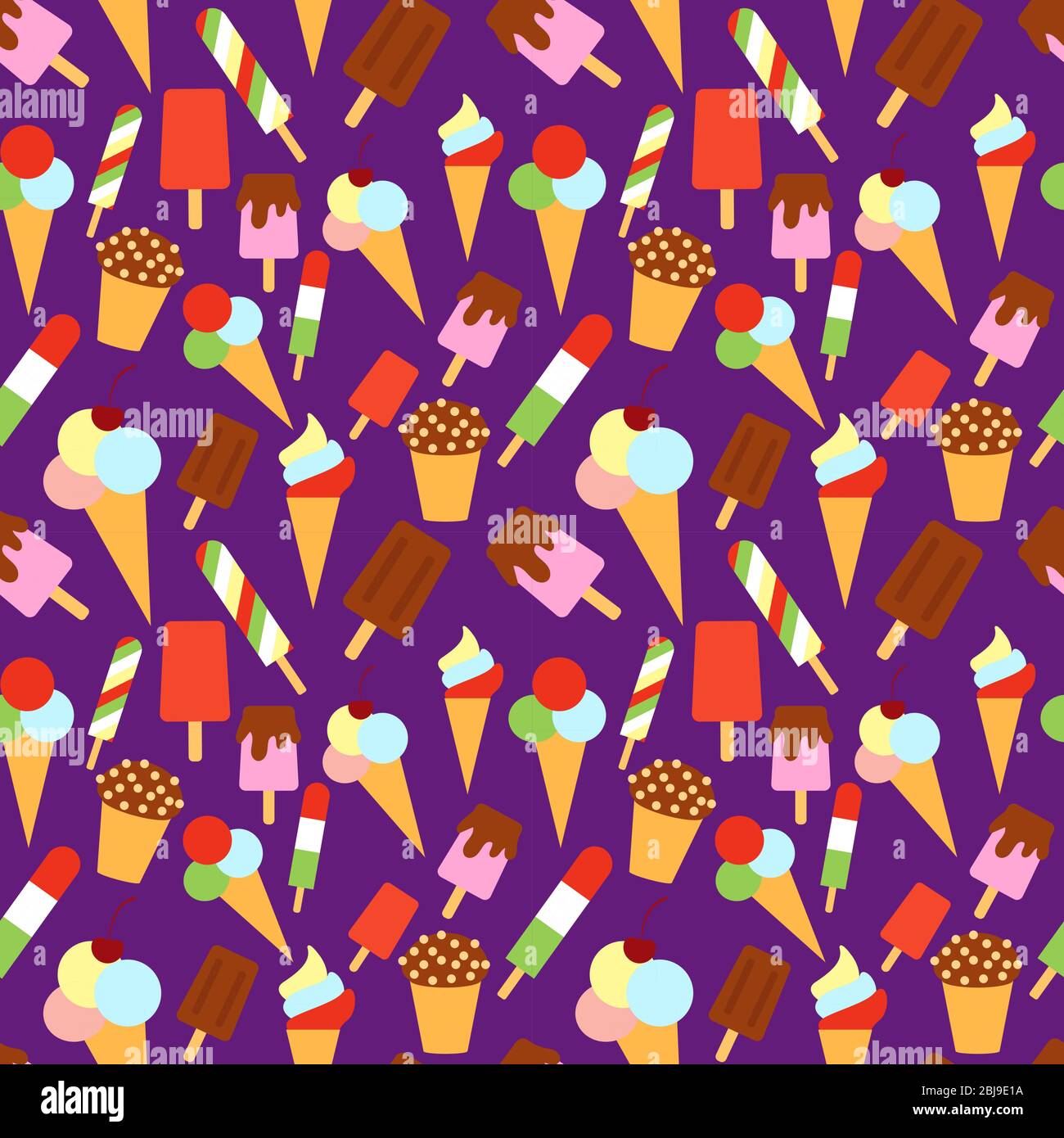 Seamless Ice Cream Texture