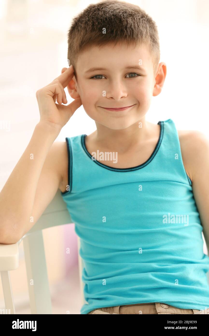 Funny little boy Stock Photo - Alamy