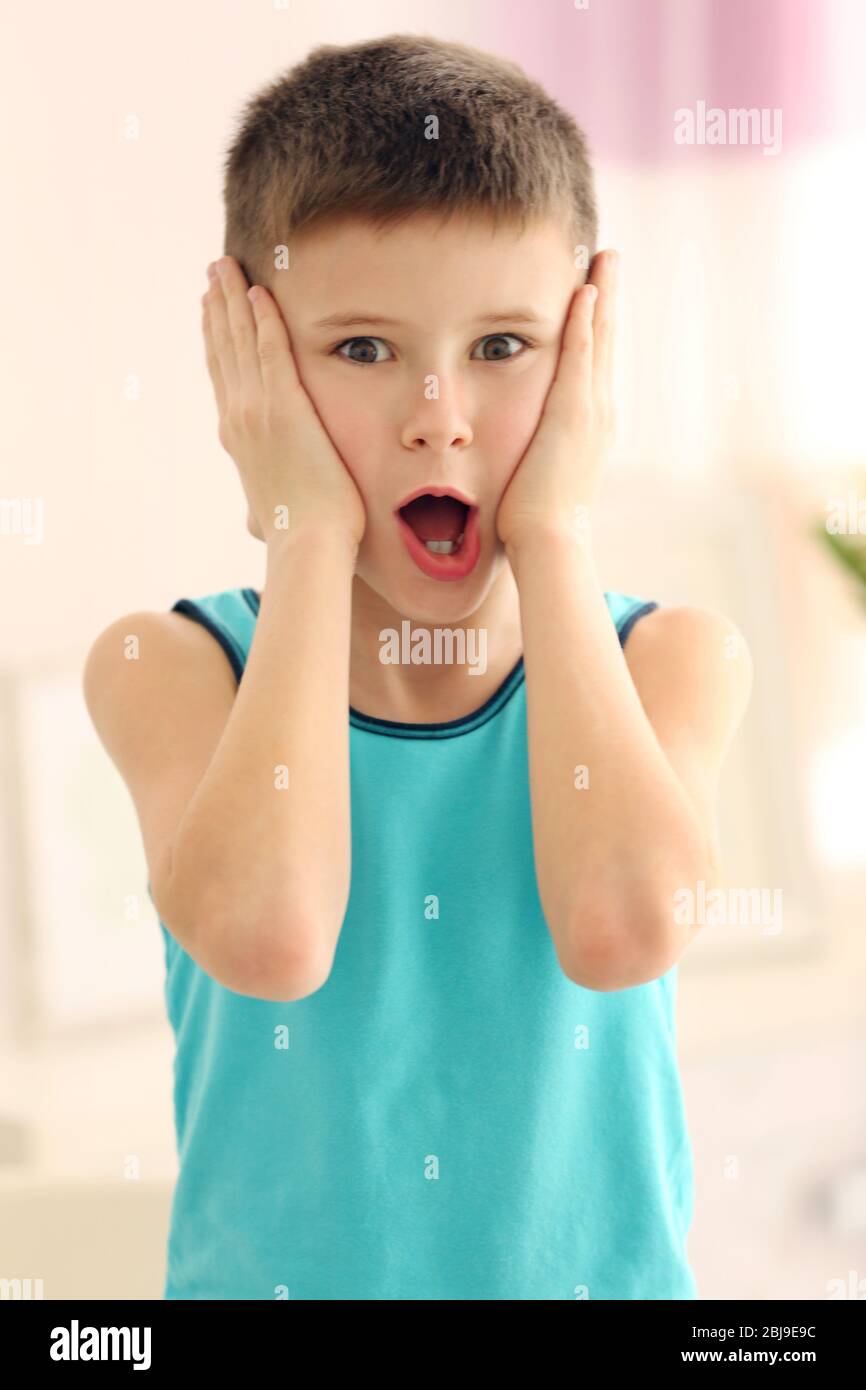 Funny little boy Stock Photo - Alamy