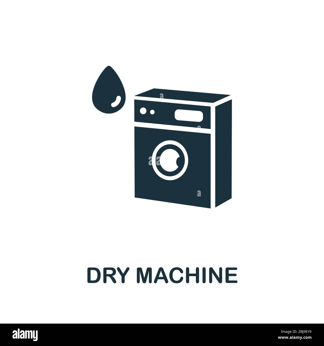 Dry Machine icon. Simple illustration from laundry collection. Creative ...