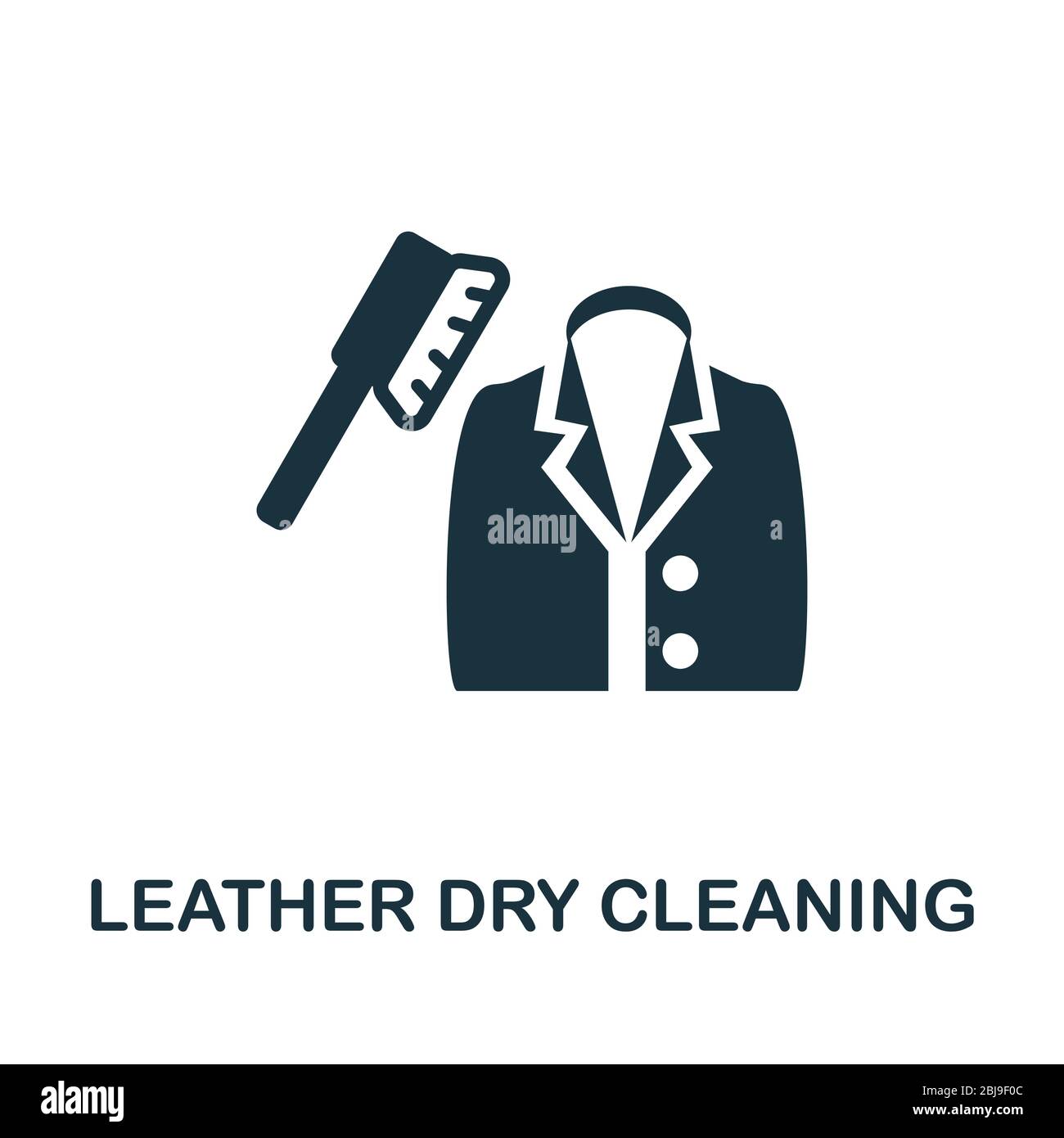 Leather Dry Cleaning icon. Simple illustration from laundry collection ...