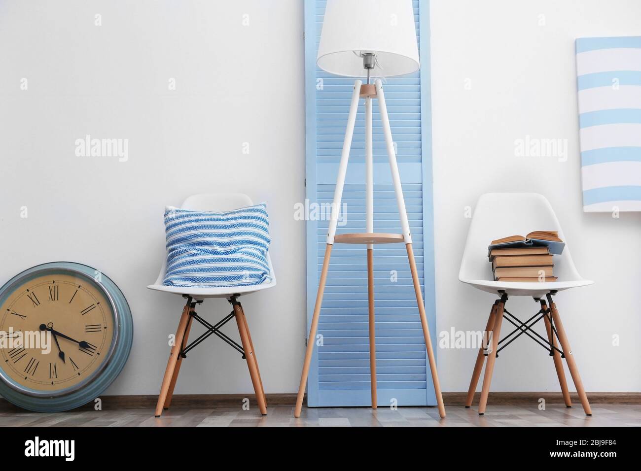 Two chairs in room design interior Stock Photo - Alamy