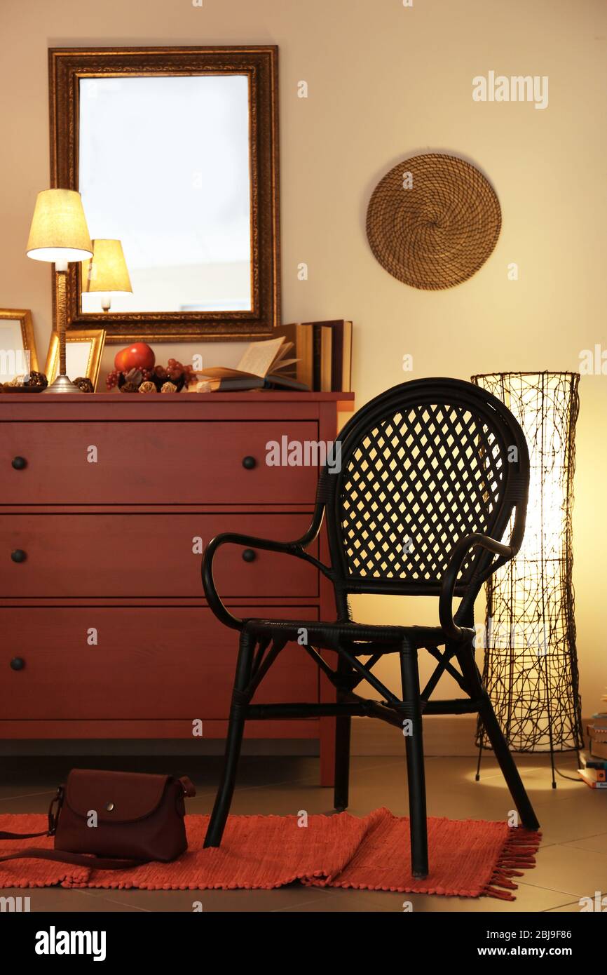Chair in room design interior Stock Photo - Alamy