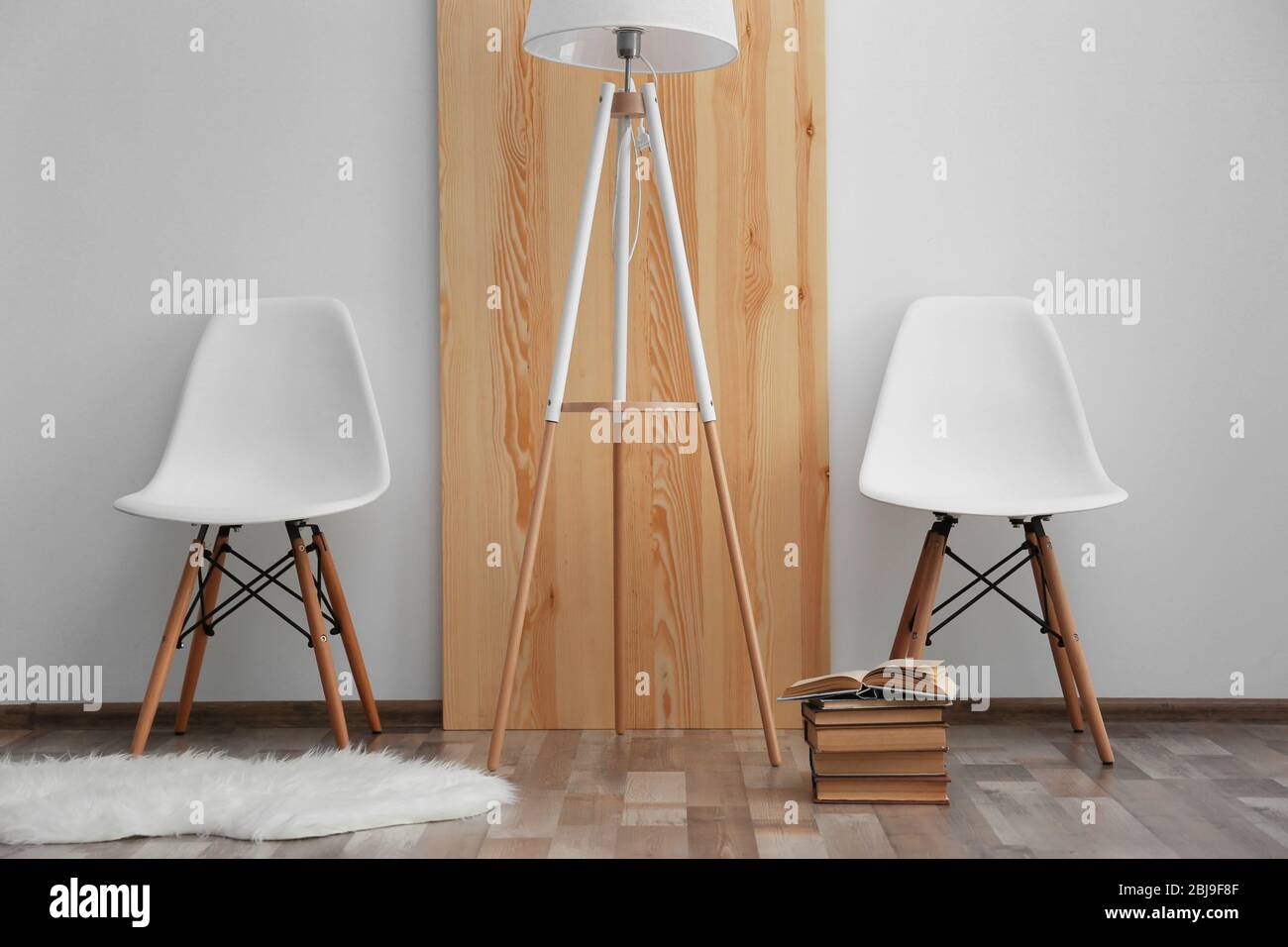 Two chairs in room design interior Stock Photo - Alamy