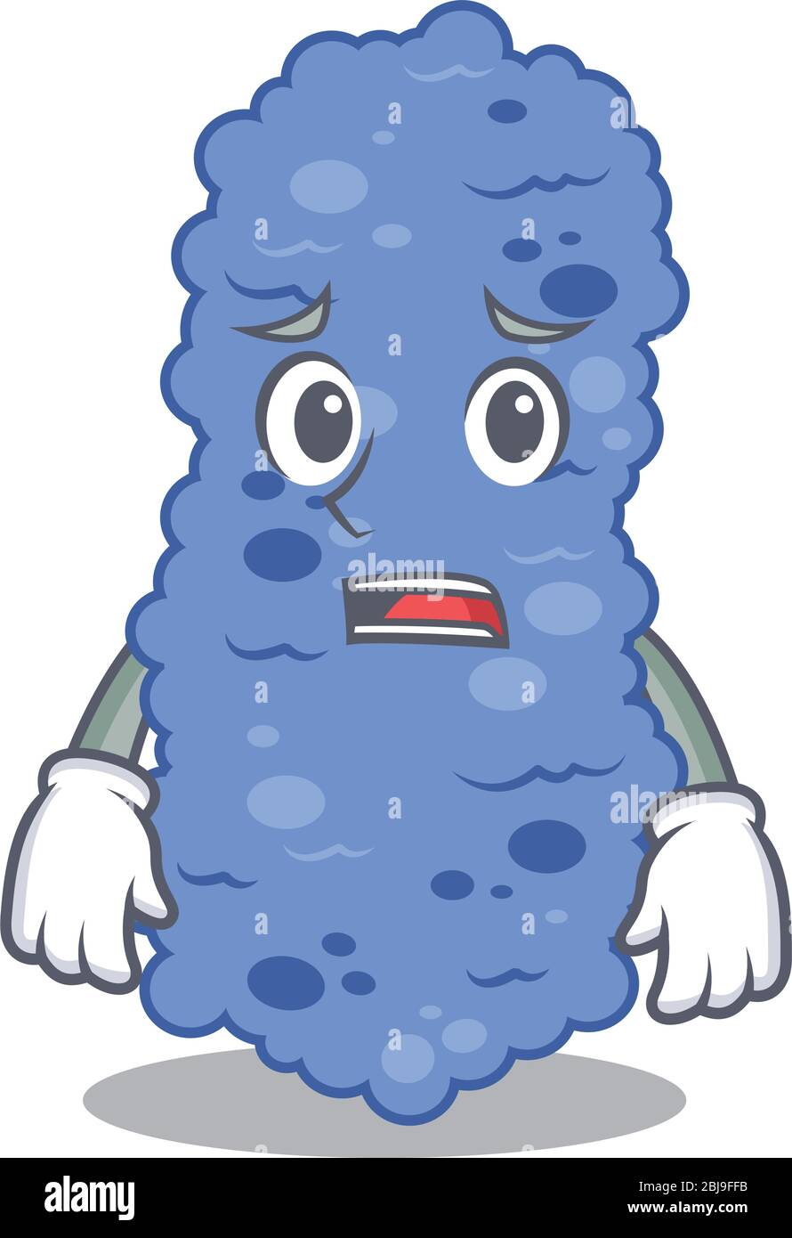Cartoon Design Style Of Burkholderia Bacteria Showing Worried Face Stock Vector Image And Art Alamy