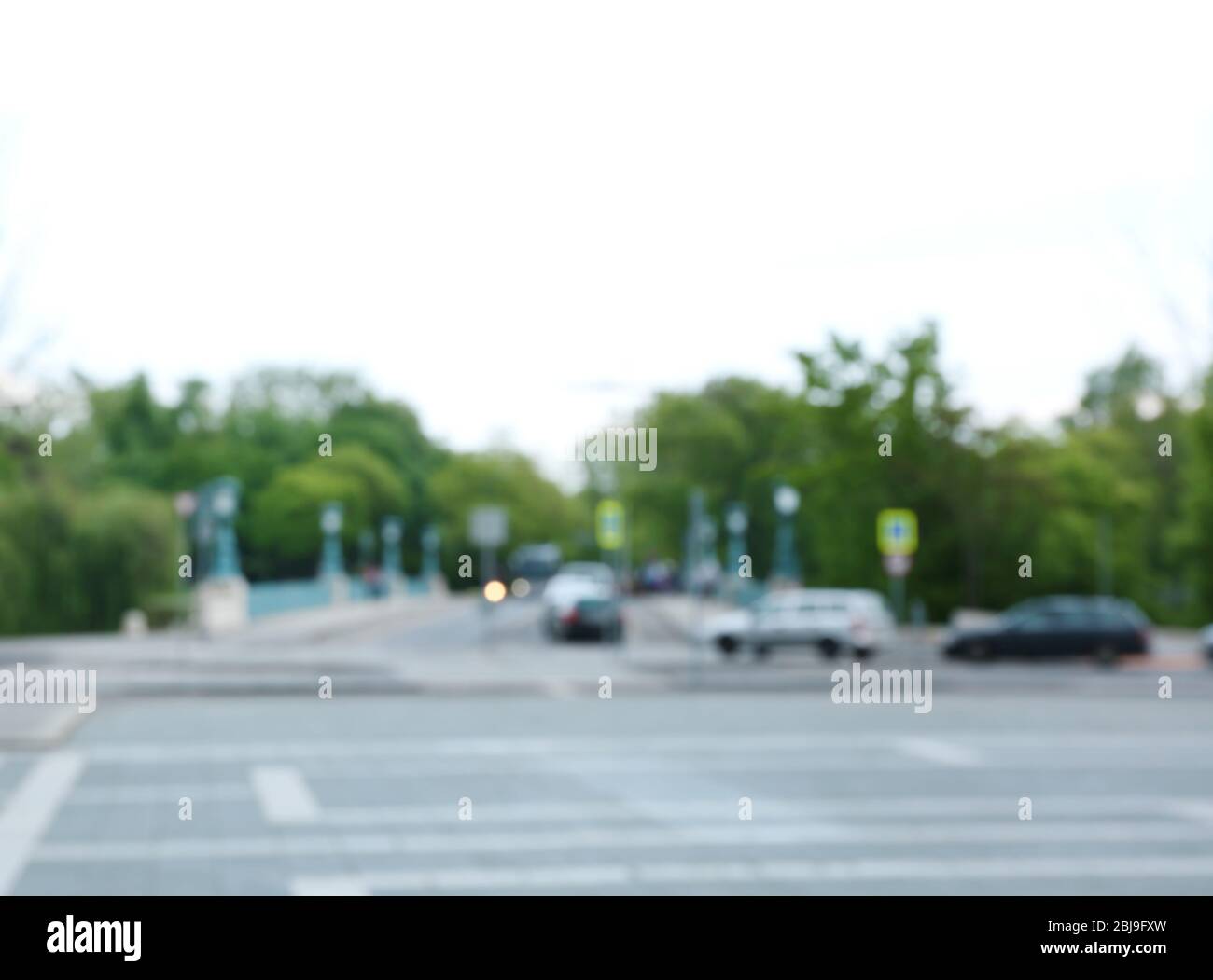 Road in city as blurred background Stock Photo - Alamy