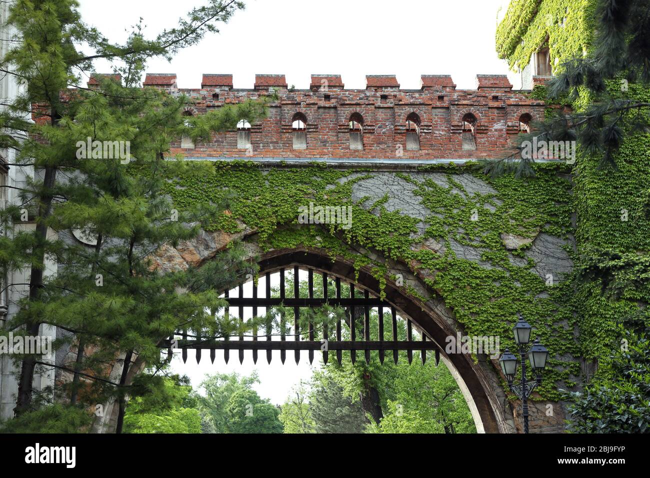 Ancient gates in castle Stock Photo - Alamy