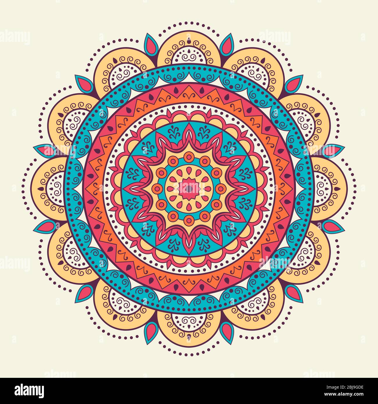 Ornament mandala vector Stock Vector Images - Alamy