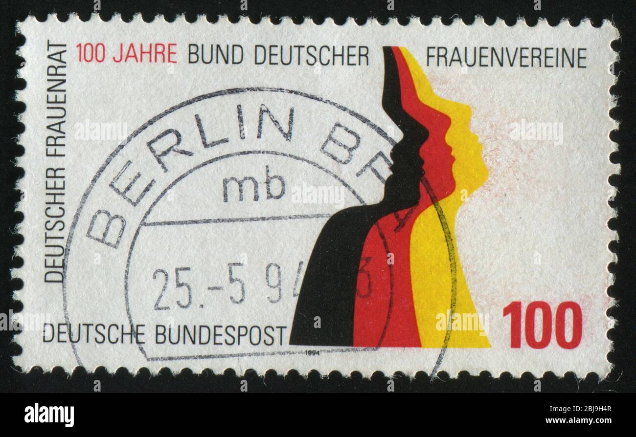 GERMANY- CIRCA 1994: stamp printed by Germany, shows German Women’s ...