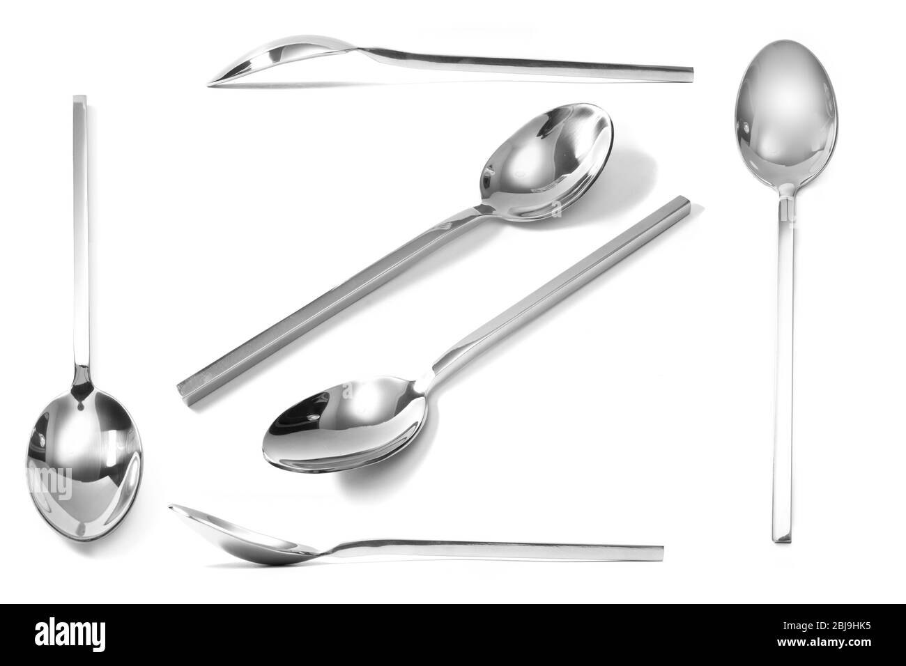 beautiful collection of Stainless steel glossy metal kitchen spoon ...