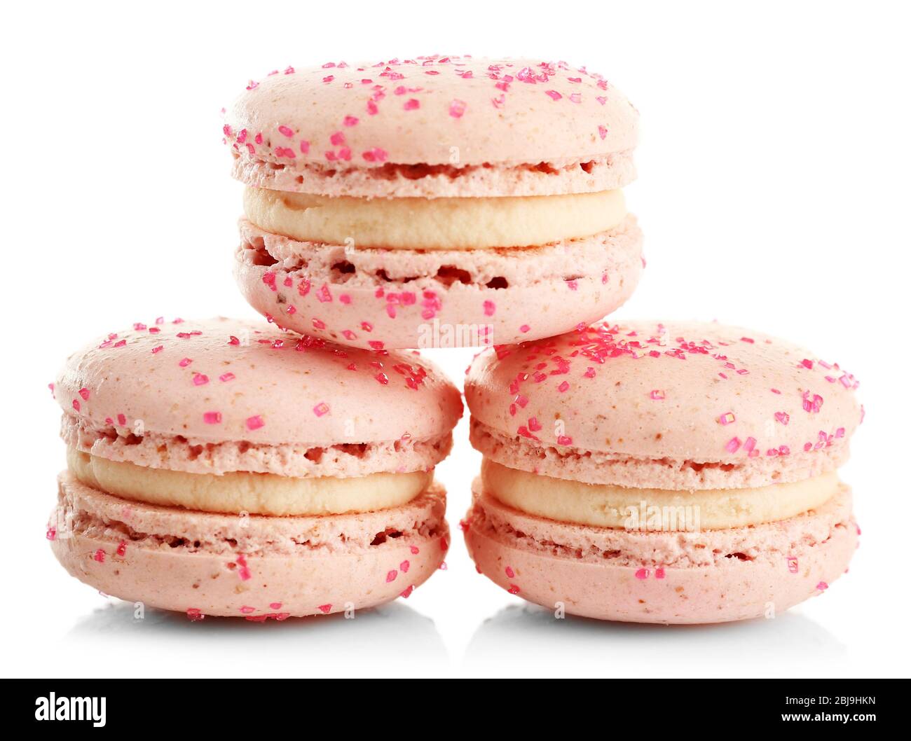 Pink macarons Cut Out Stock Images & Pictures - Alamy