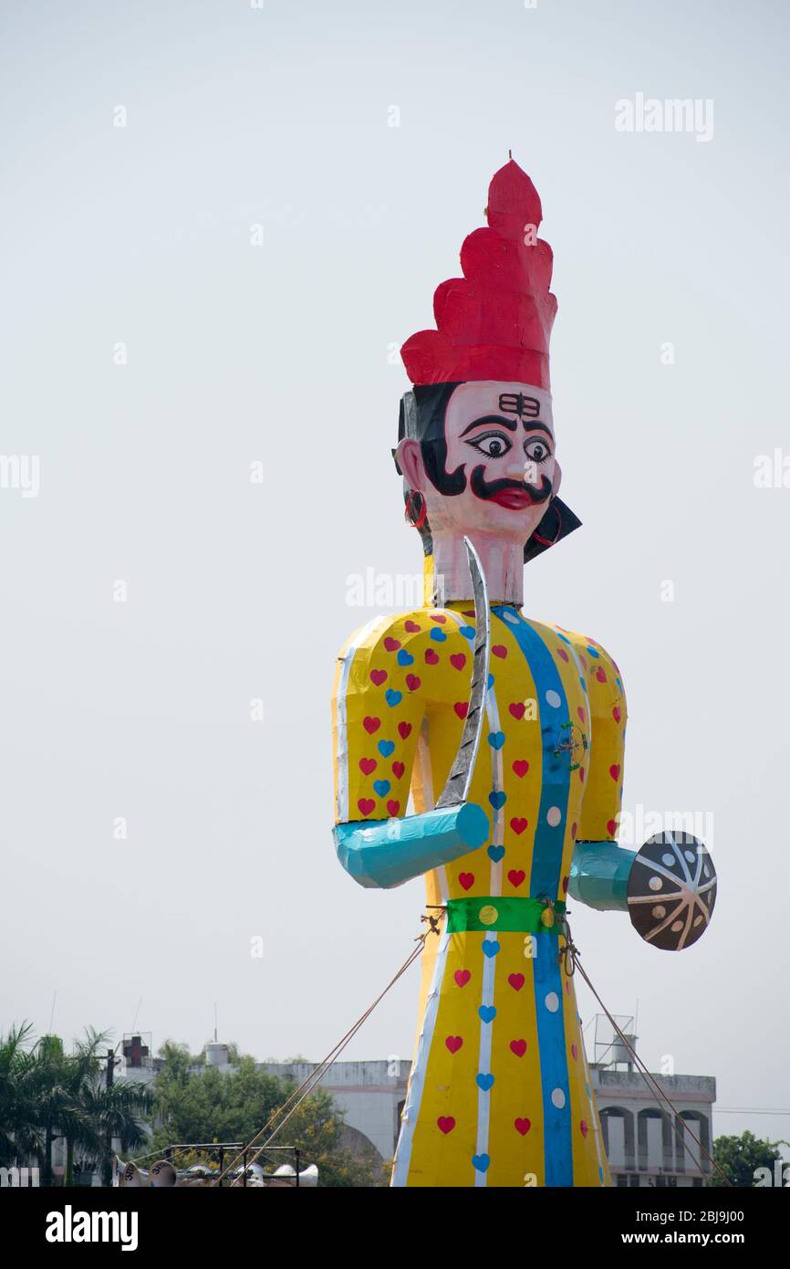 Dussehra celebration ( India) ravana kumbhakarna meghnath Stock Photo ...