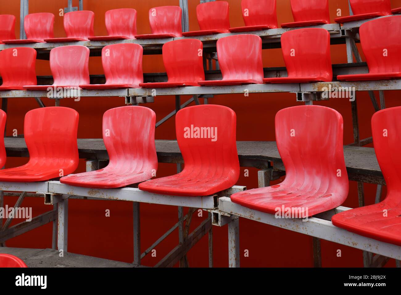 Stadium seats red numbers hi-res stock photography and images - Alamy