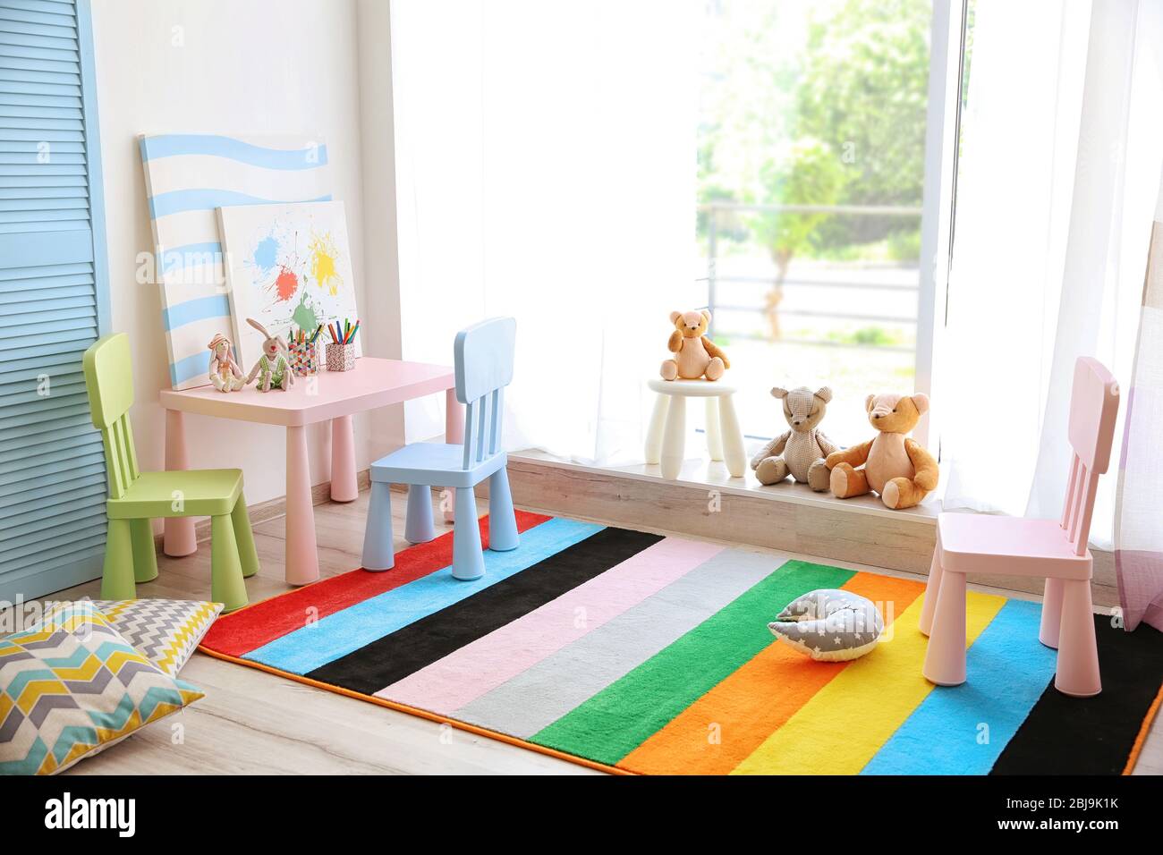 Interior of playing room Stock Photo - Alamy