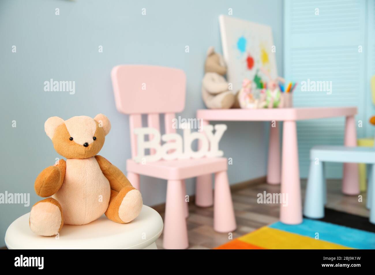 Interior of playing room Stock Photo - Alamy