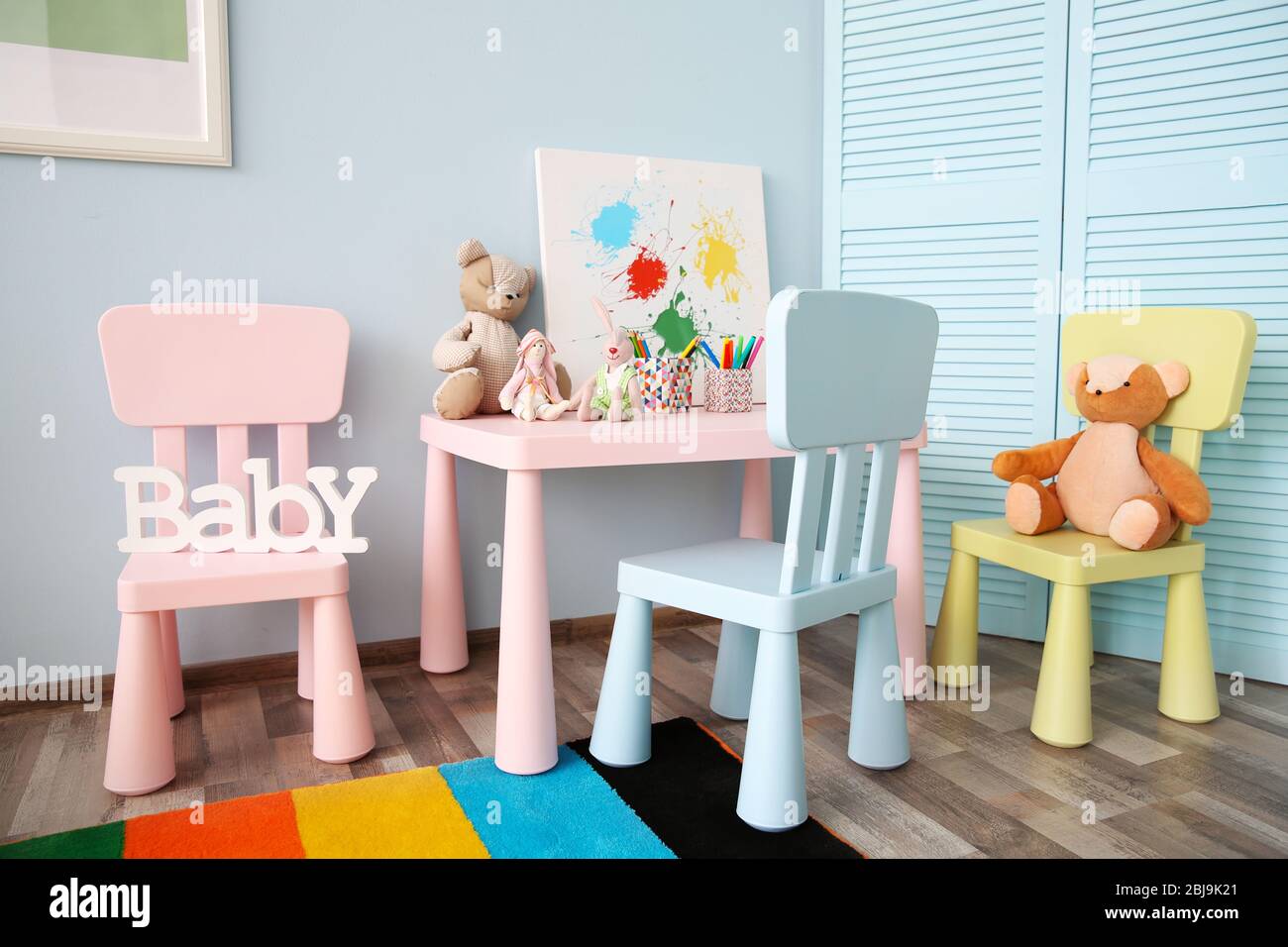 Interior of playing room Stock Photo - Alamy