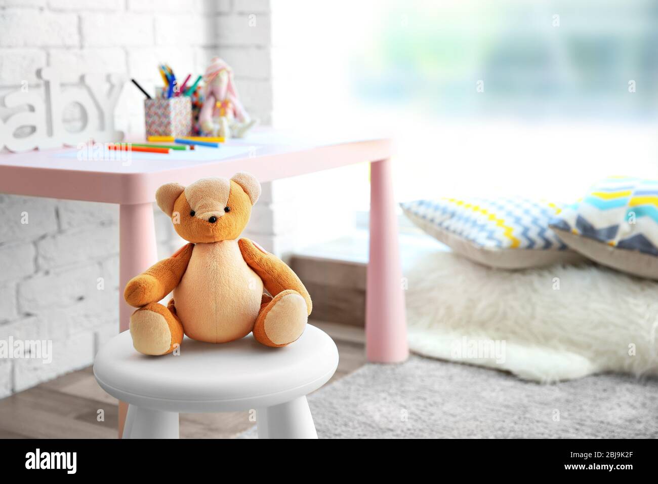 Interior of playing room Stock Photo - Alamy