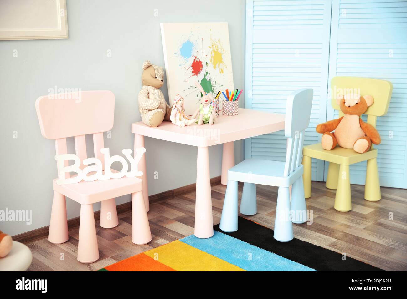 Interior of playing room Stock Photo - Alamy