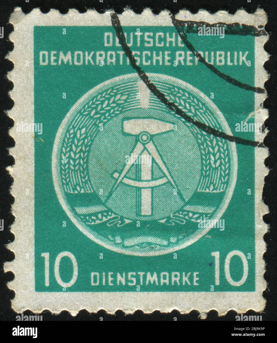 GERMANY- CIRCA 1954: stamp printed by Germany, shows Wartburg, circa ...