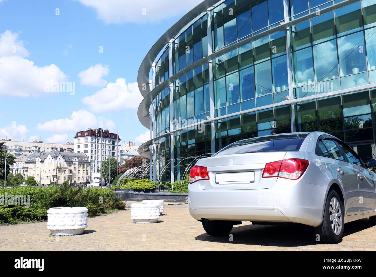 Car park office development hi-res stock photography and images - Alamy