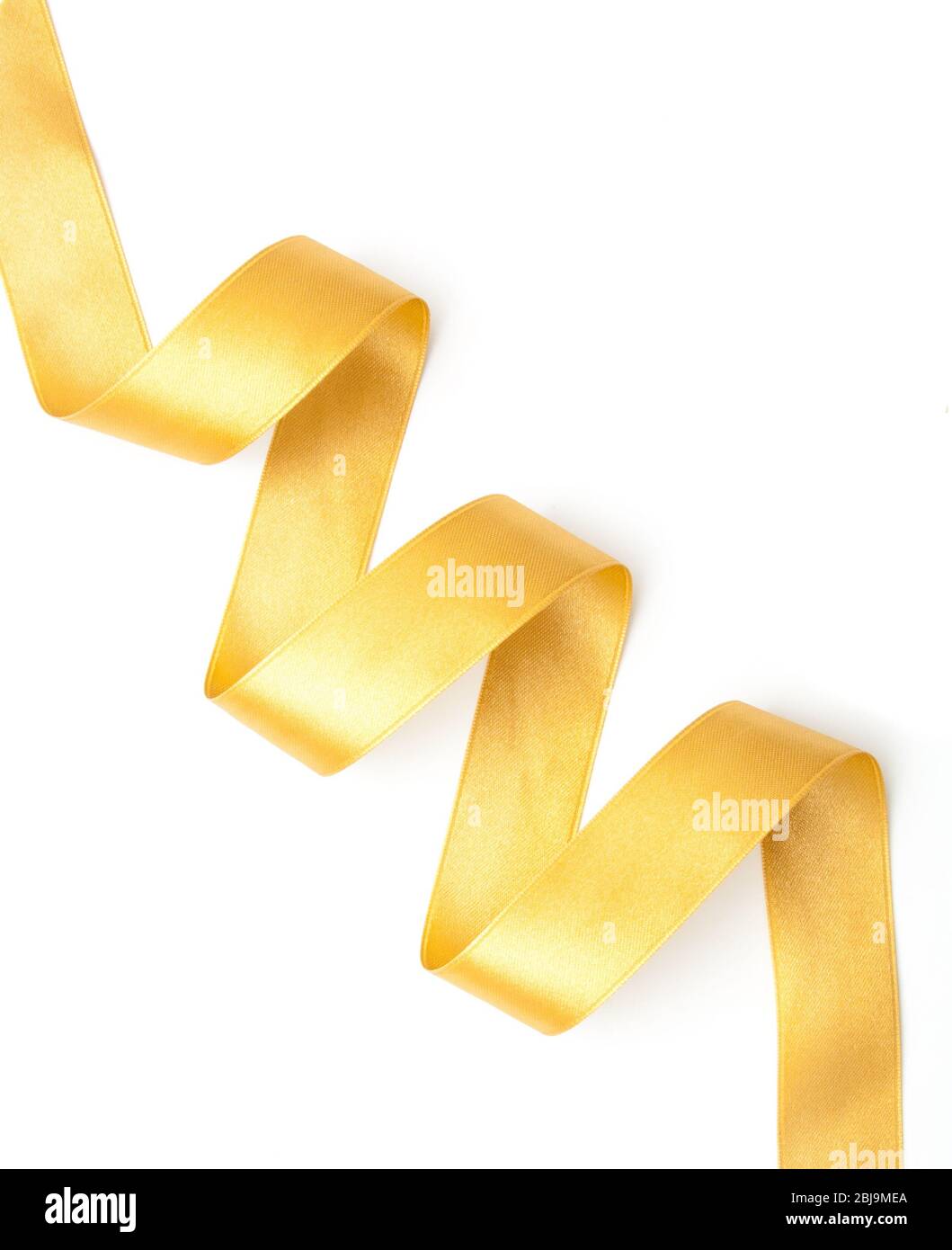 golden ribbon border isolated on white background Stock Photo - Alamy