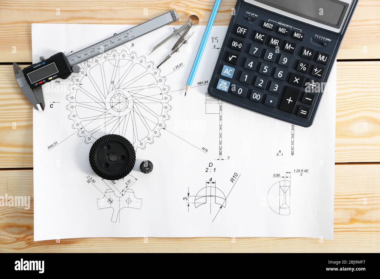 Technical drafting table tools hi-res stock photography and images - Alamy