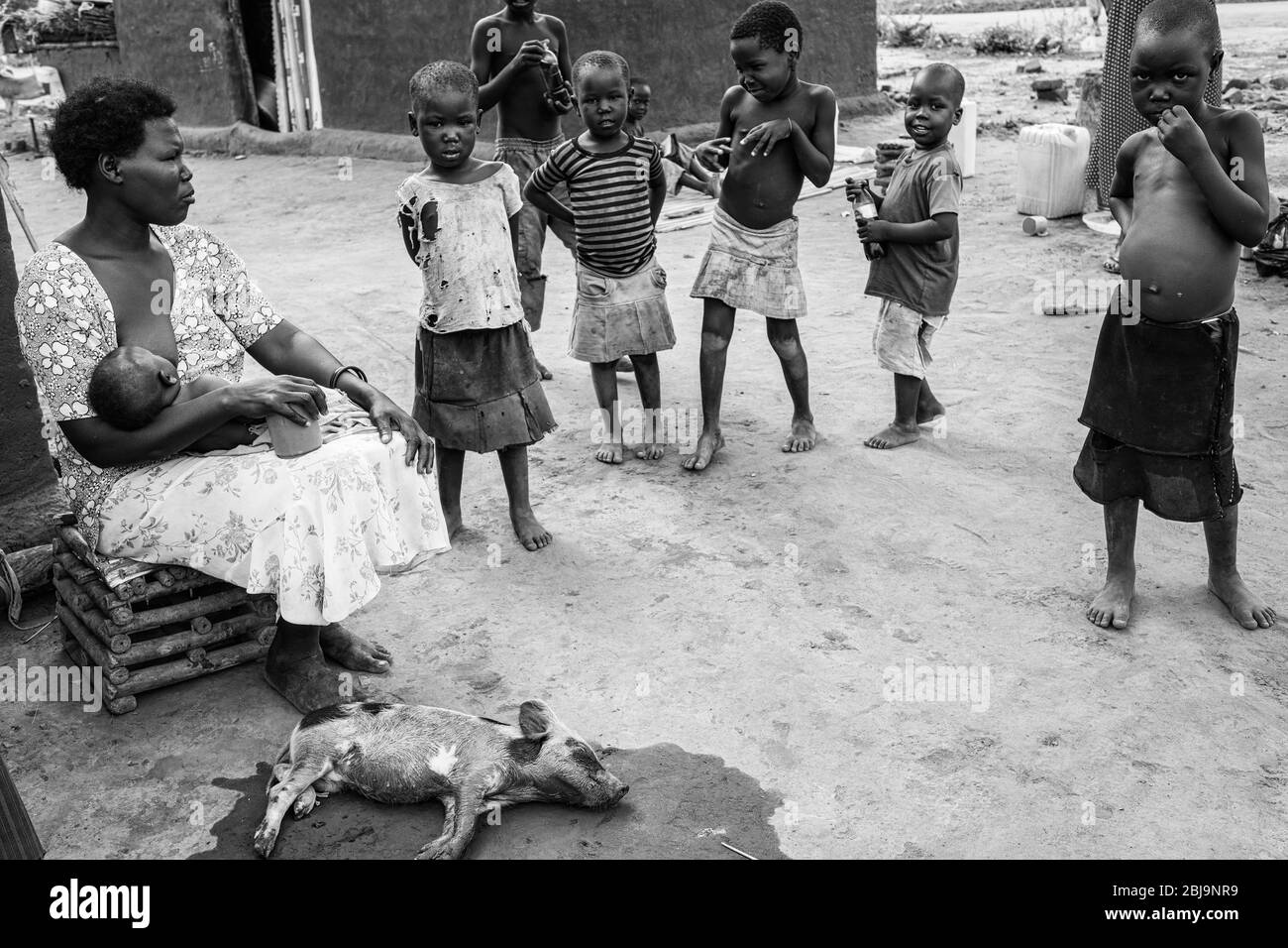 Morobi, Bidibidi, refugee camp, Uganda Stock Photo - Alamy