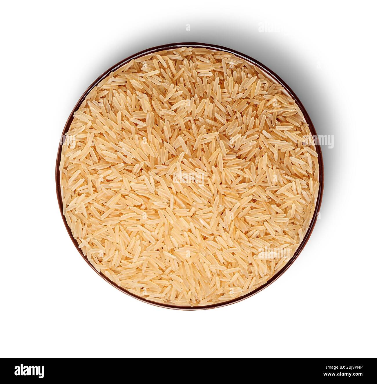 Rice in bowl top view Stock Photo - Alamy