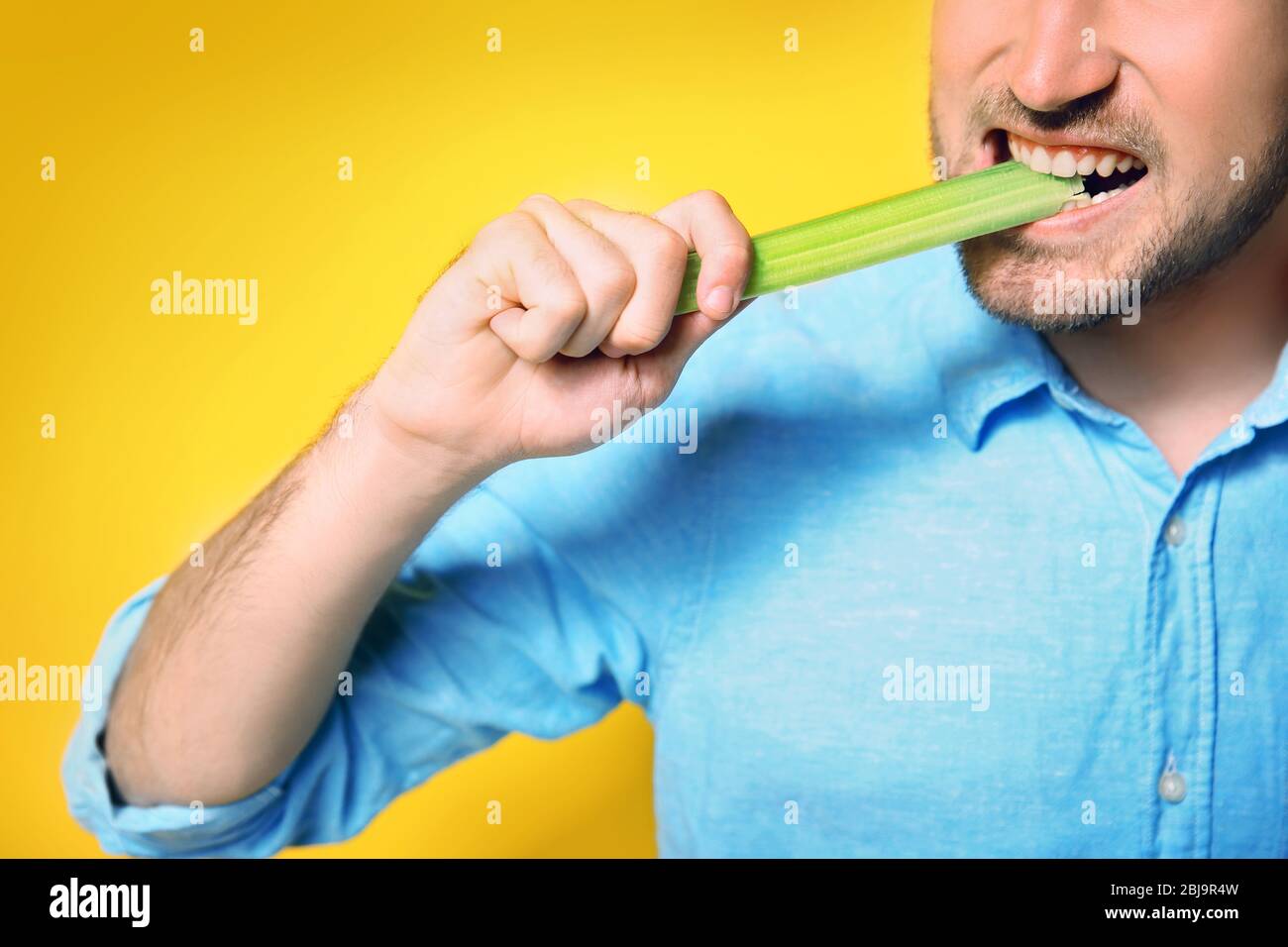 Eat celery man hi-res stock photography and images - Alamy