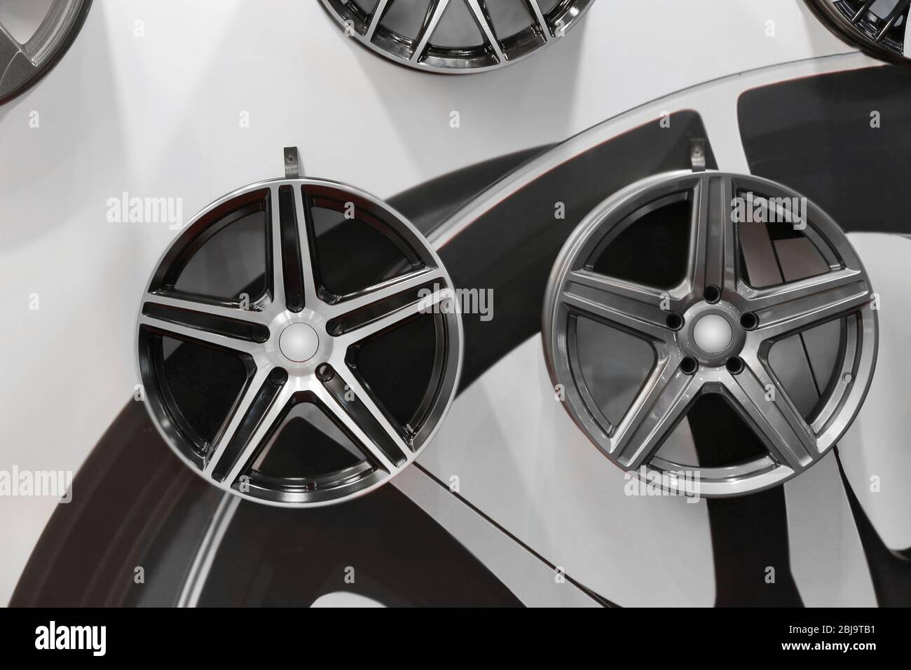 Car rims in exhibition Stock Photo - Alamy