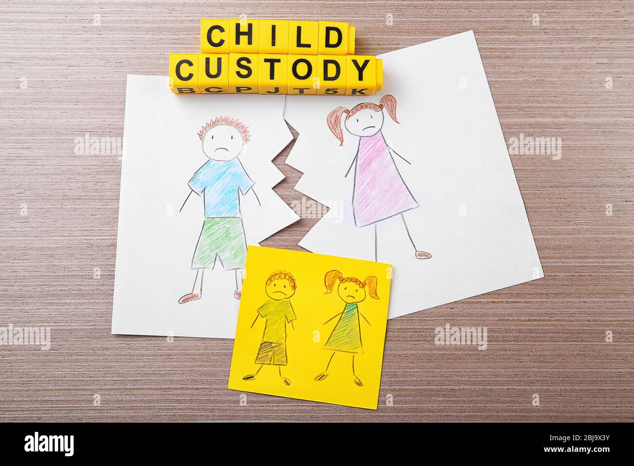 Divorce child drawing hi-res stock photography and images - Alamy