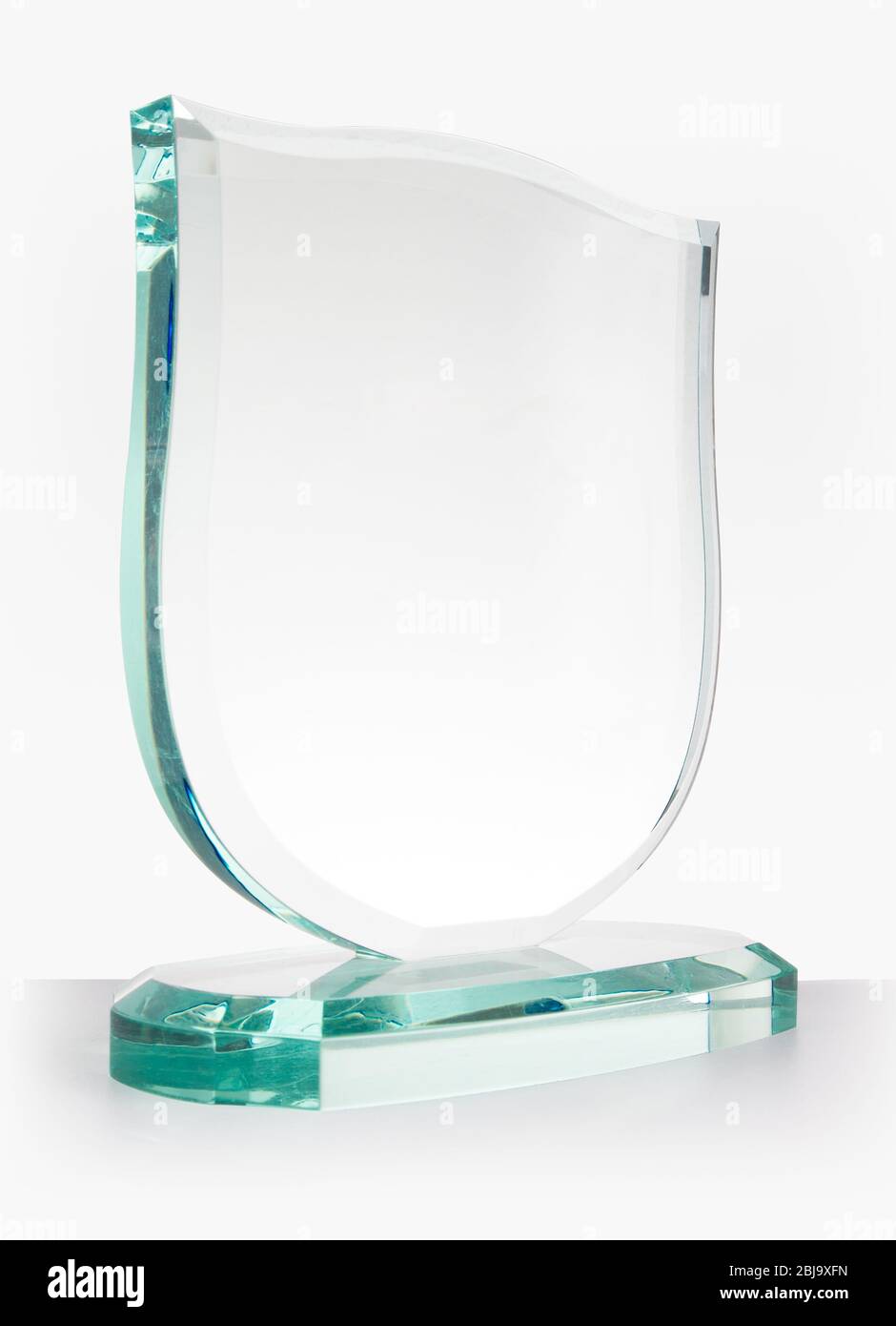 Beautiful realistic blank glass trophy award Stock Photo - Alamy