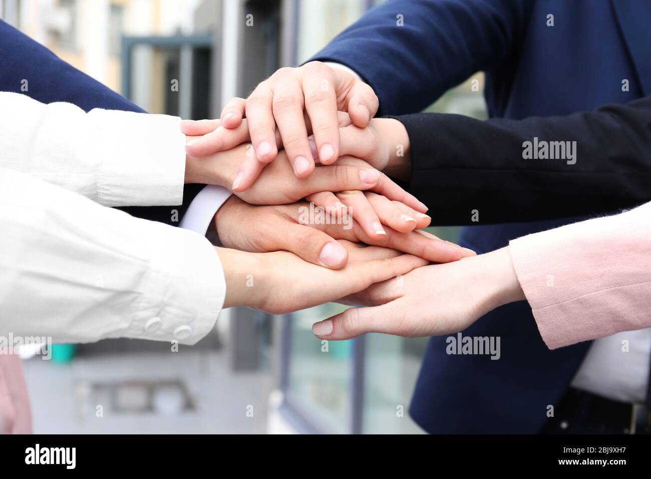 Business people hands. Teamwork concept Stock Photo - Alamy