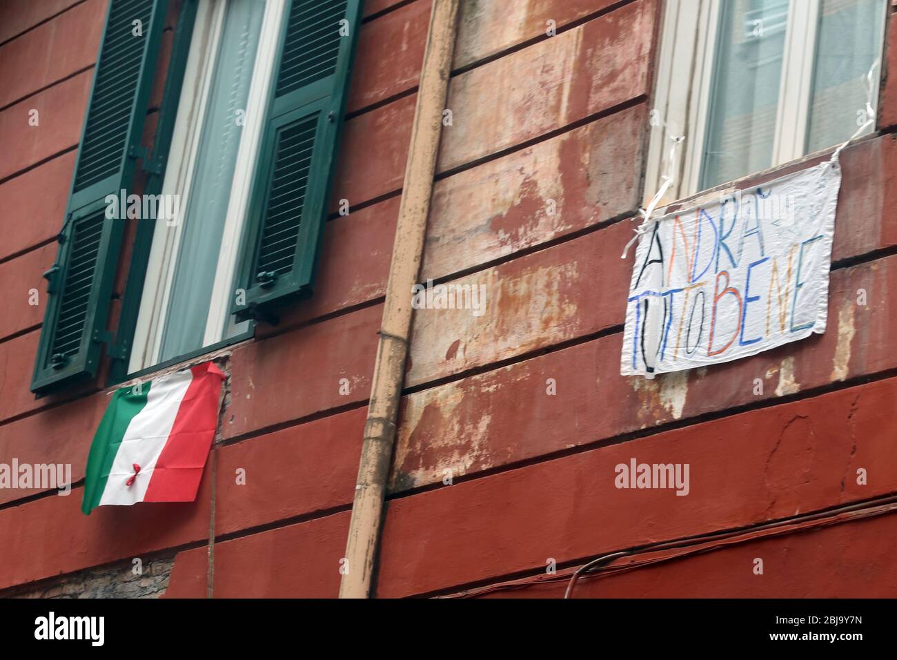 Rome, Italy - April 28, 2020: The flags will be all well displayed on ...