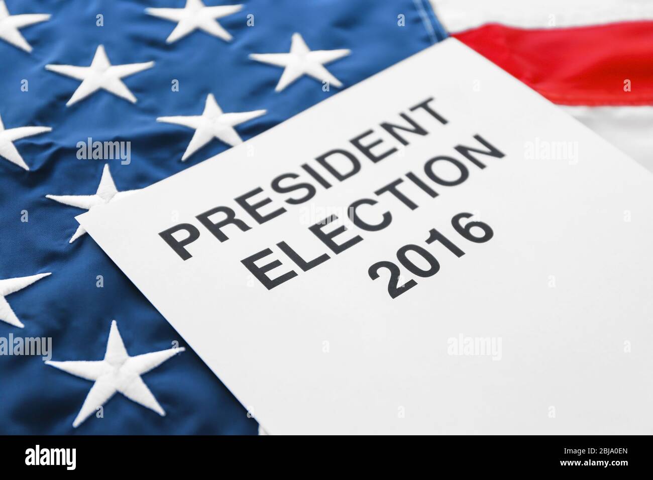 American vote concept. Voter registration application for presidents ...