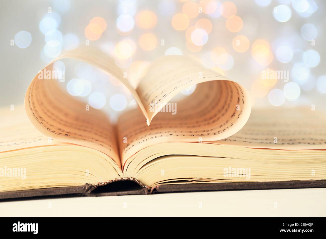 Heart shape music notes Stock Photo - Alamy