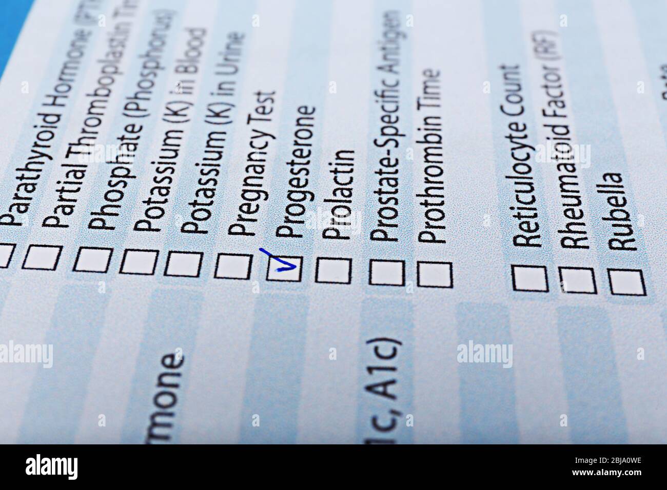Laboratory test prescription Stock Photo - Alamy